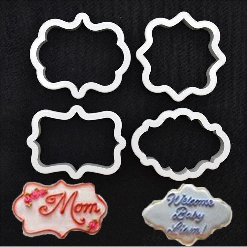 ASSORTED SHAPES PLAQUE COOKIE CUTTERS SET 4PCS – Theafrocakery